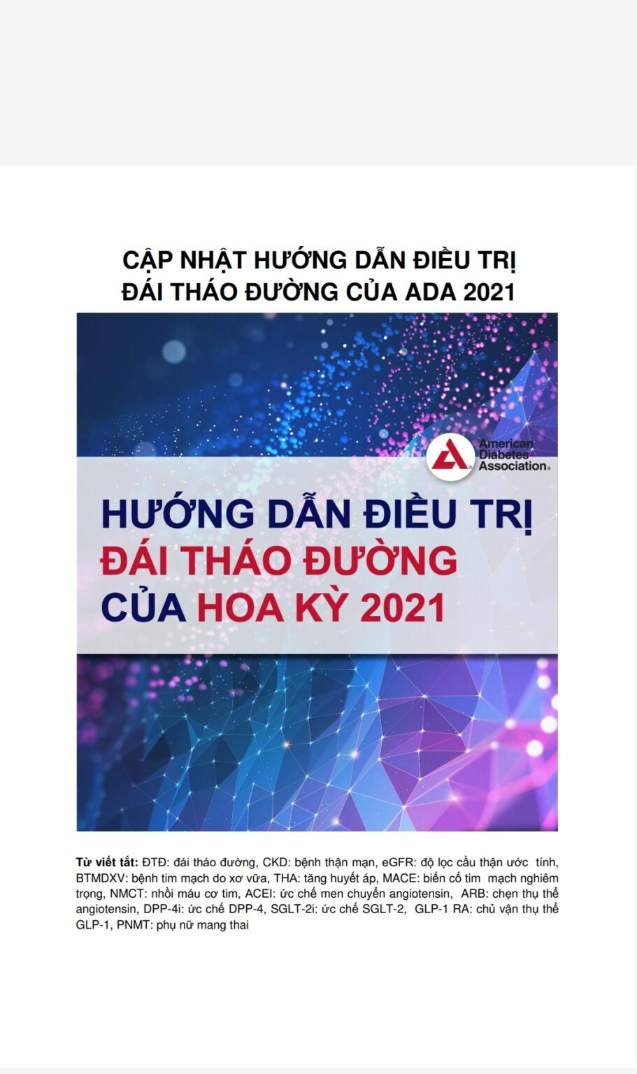 Tải Tài Liệu "Cập Nhật Hướng Dẫn Điều Trị Đái Tháo Đường ADA 2021 ...